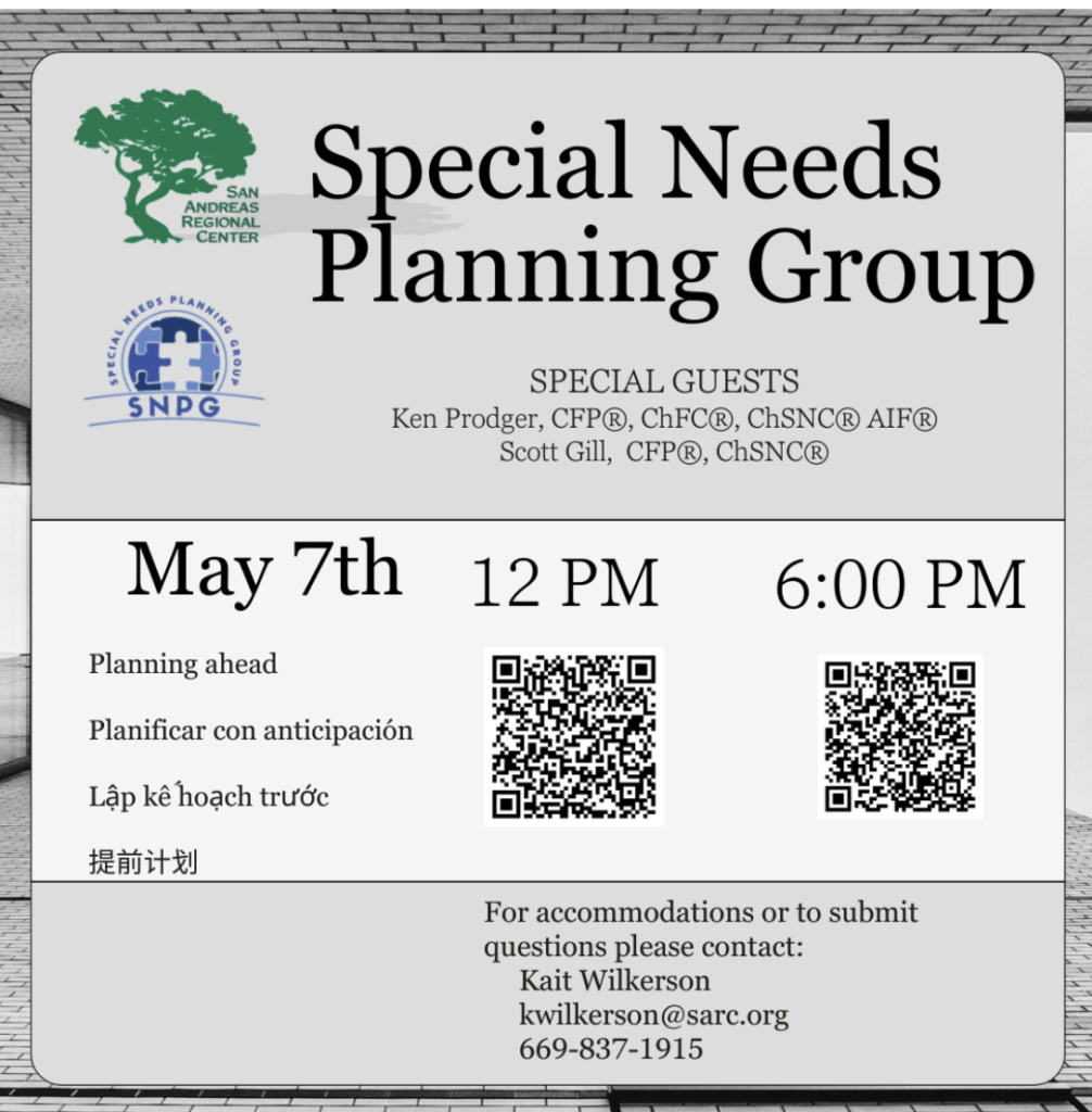 Special Needs Planning Group | SARC